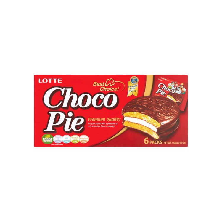 Lotte Choco Pie Biscuit 6 Pack x 28g – Morueats